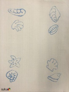 Sandpaper Seashell Coasters - Sulky