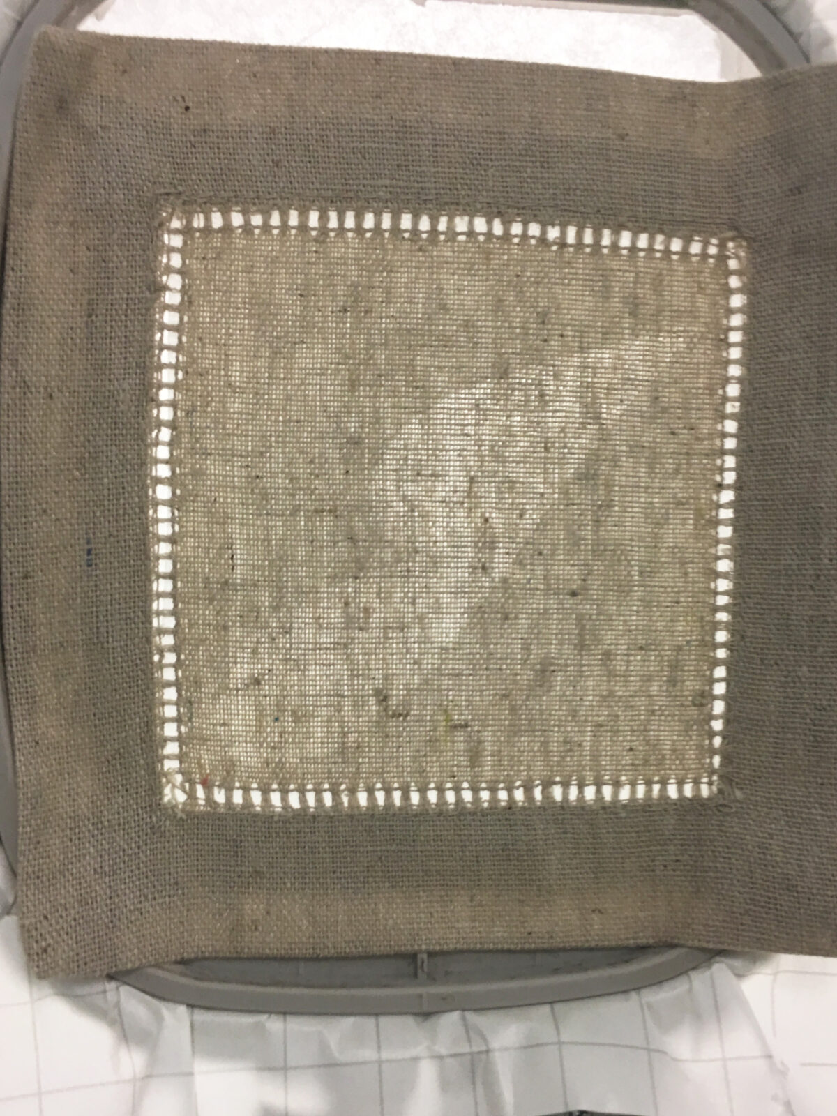 Shortcut for Machine Embroidery on Linen - Sulky