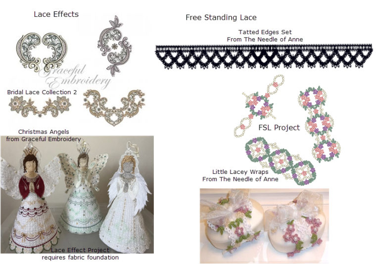 Free-Standing Lace vs. Lace Effect - Sulky
