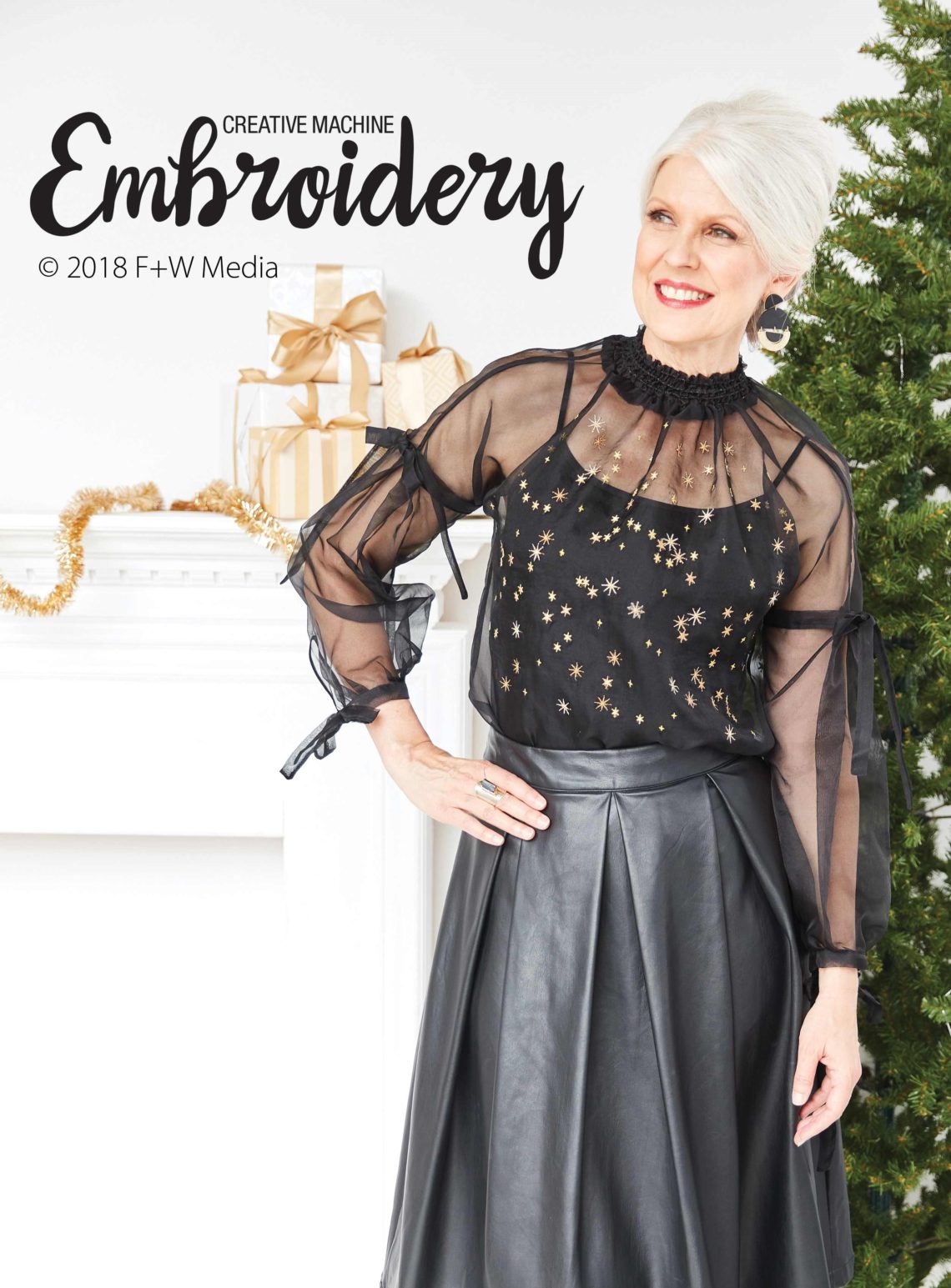 Embroidery on Sheer Fabric with Metallic Thread - Sulky