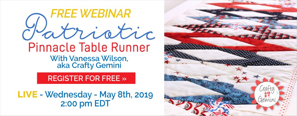 Patriotic Pinnacle Crafty Gemini Table Runner - Sulky