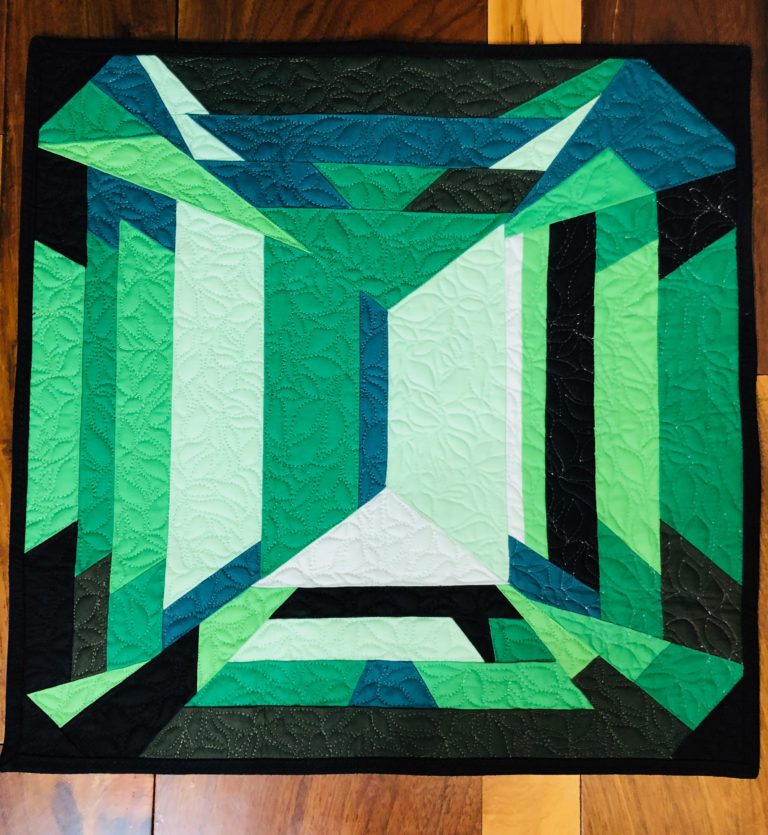 Emerald Gemstone Quilt Block + Rayon Threads for Quilting - Sulky