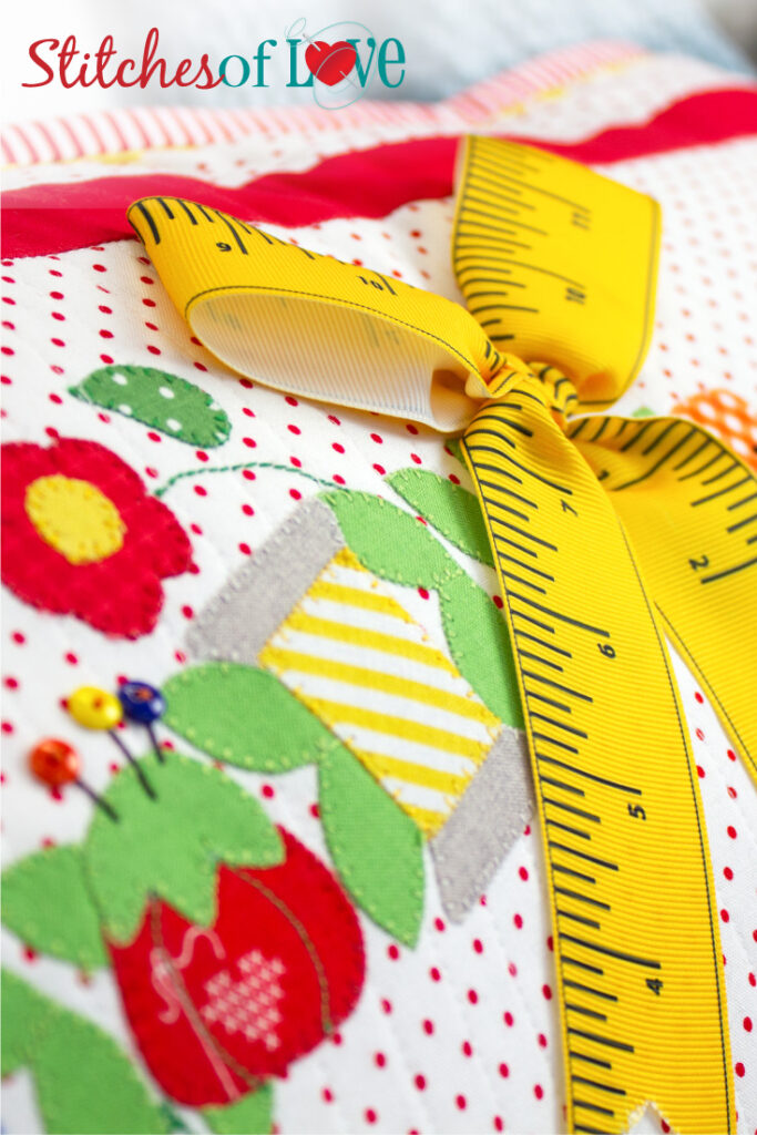 Stitches of Love "Love to Sew" Pillow - Free Webinar - Sulky
