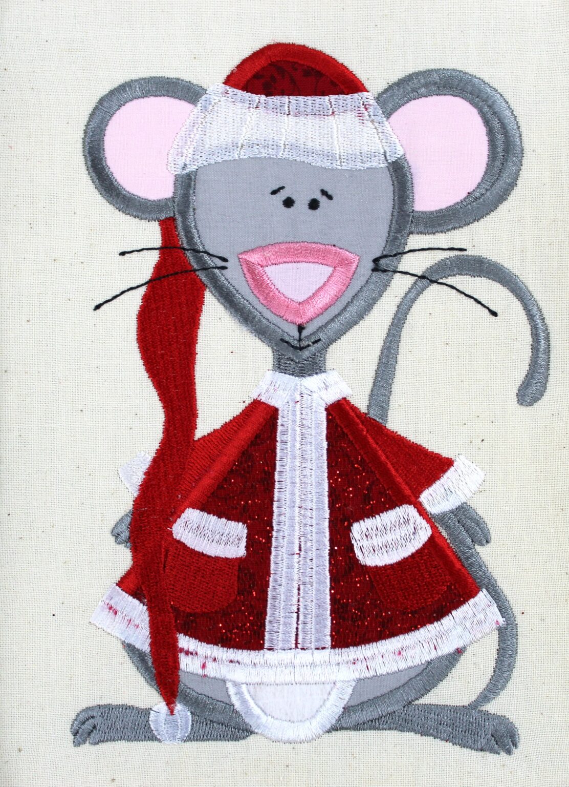 Embroidered Christmas Stocking Personalized In the Hoop - Sulky