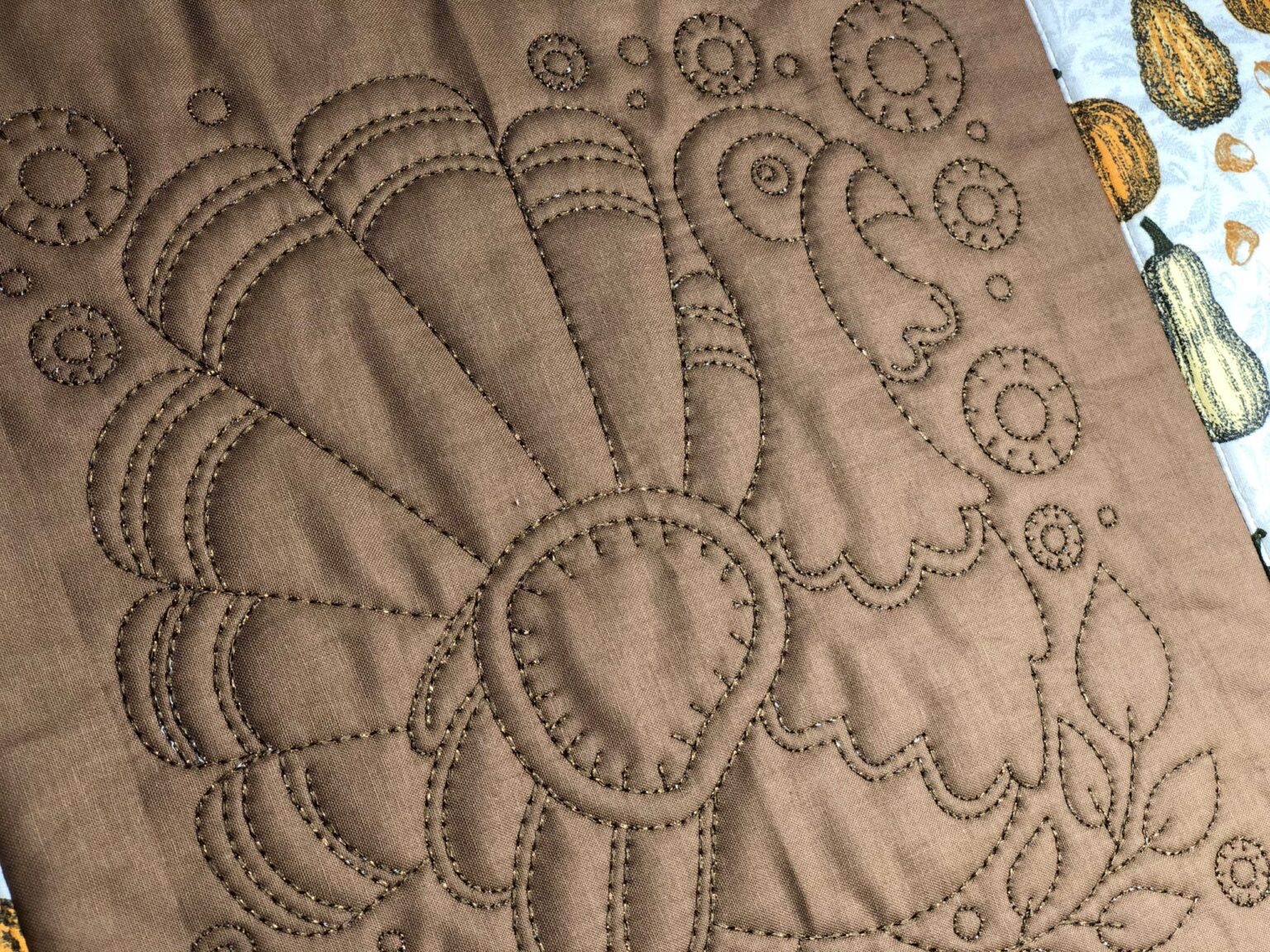 Thanksgiving Placemats with Machine Embroidery - Sulky