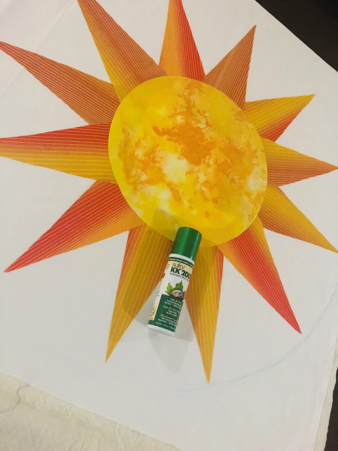 Sun Table Topper using Sunshine & Daydreams Palette - Sulky