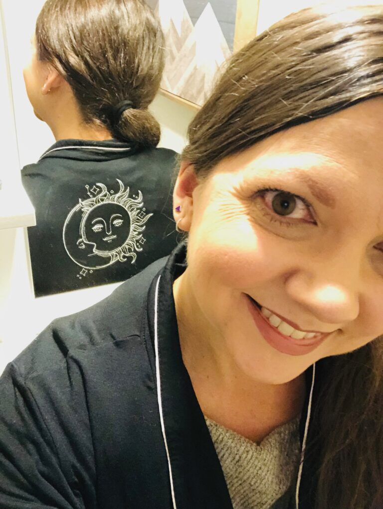 How to Embroider a Robe - Plush Fleece or Bamboo Knit - Sulky