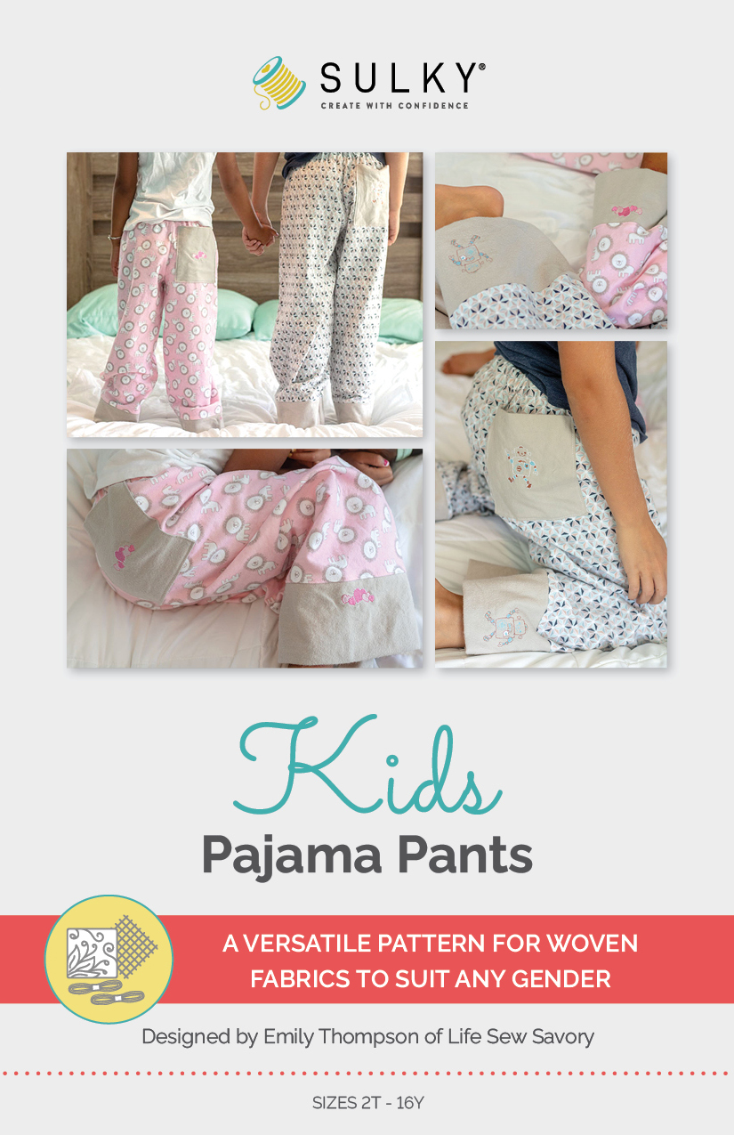 Kids Pajama Pants Pattern & How to Use a Digital Pattern - Sulky