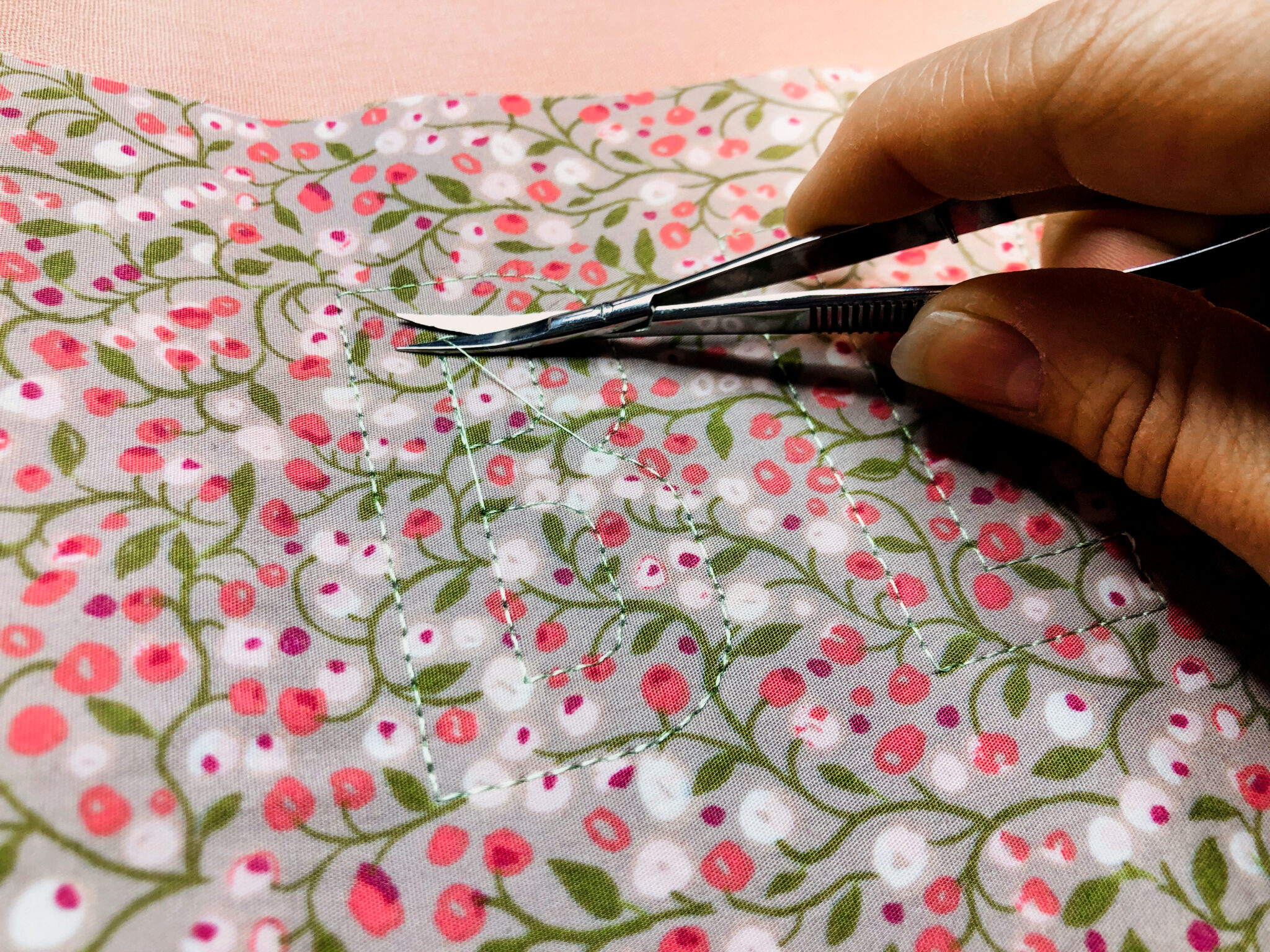Bloom Machine Embroidered Mini Quilt - Sulky
