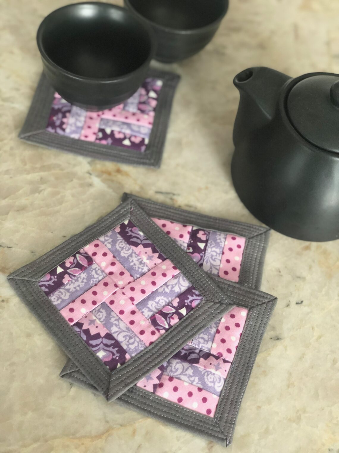 Quilted Coasters - Scrap Buster Project - Sulky