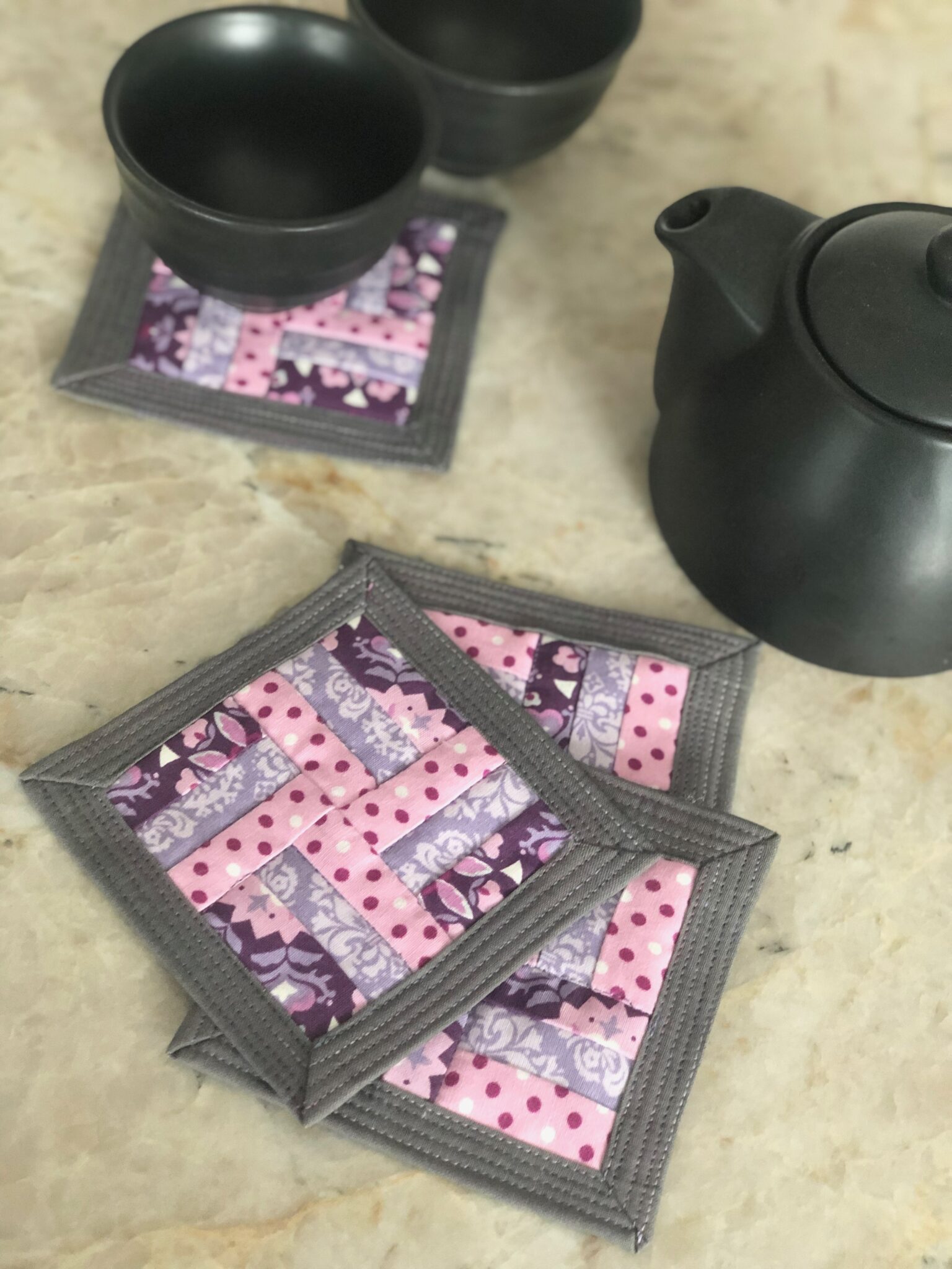 Quilted Coasters - Scrap Buster Project - Sulky
