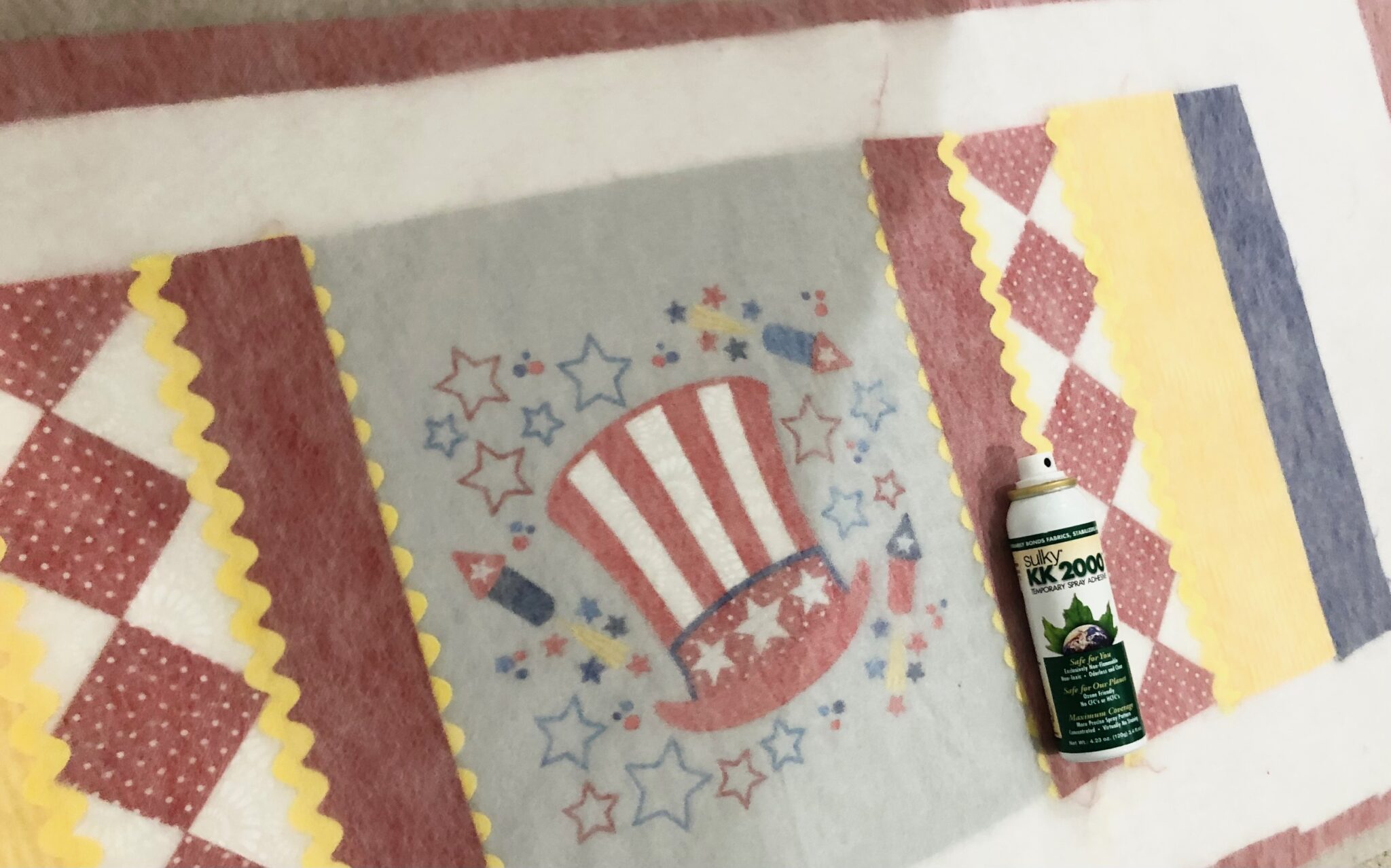 Uncle Sam Table Runner for the Fourth - Sulky