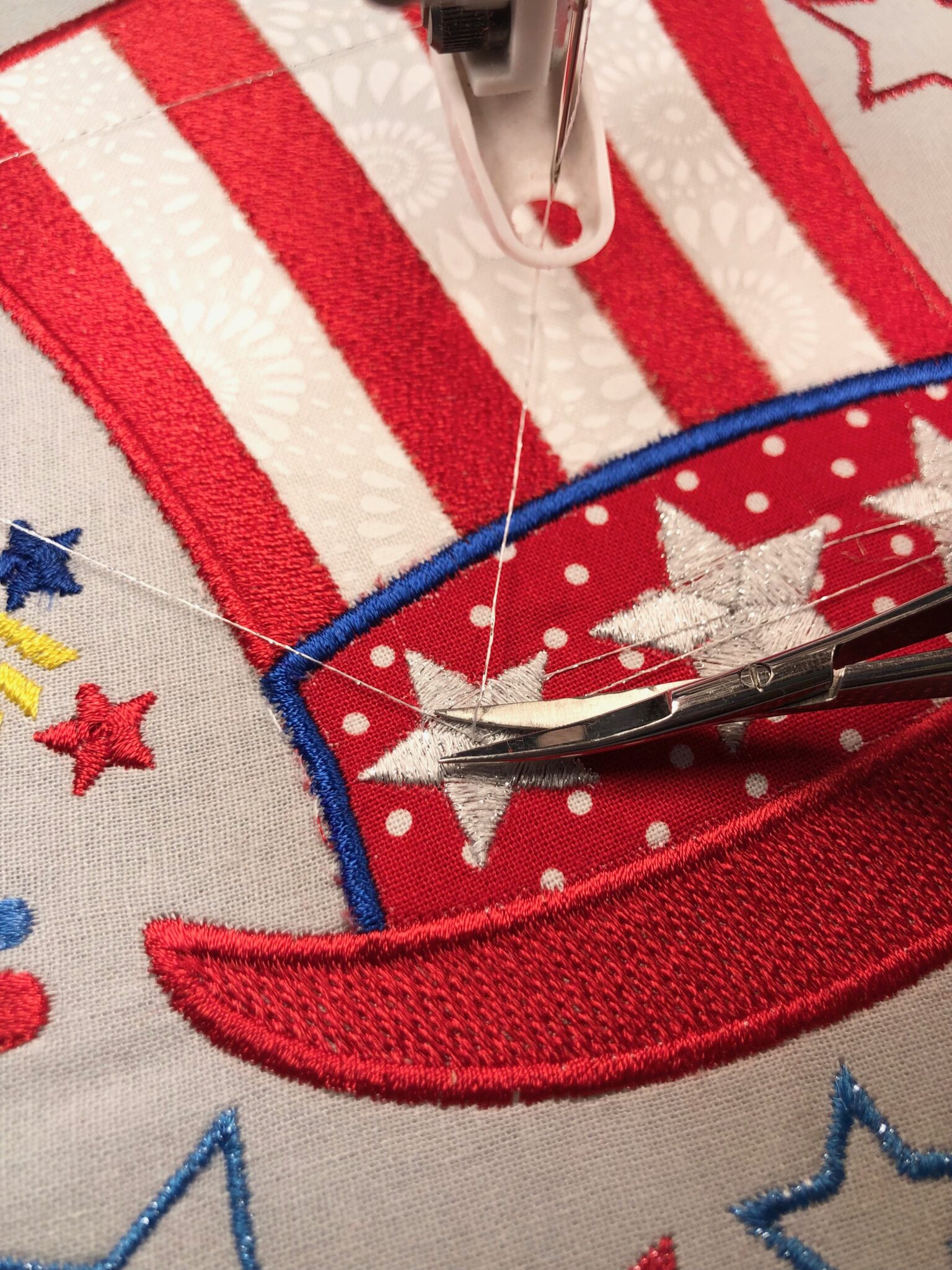 Uncle Sam Table Runner for the Fourth - Sulky