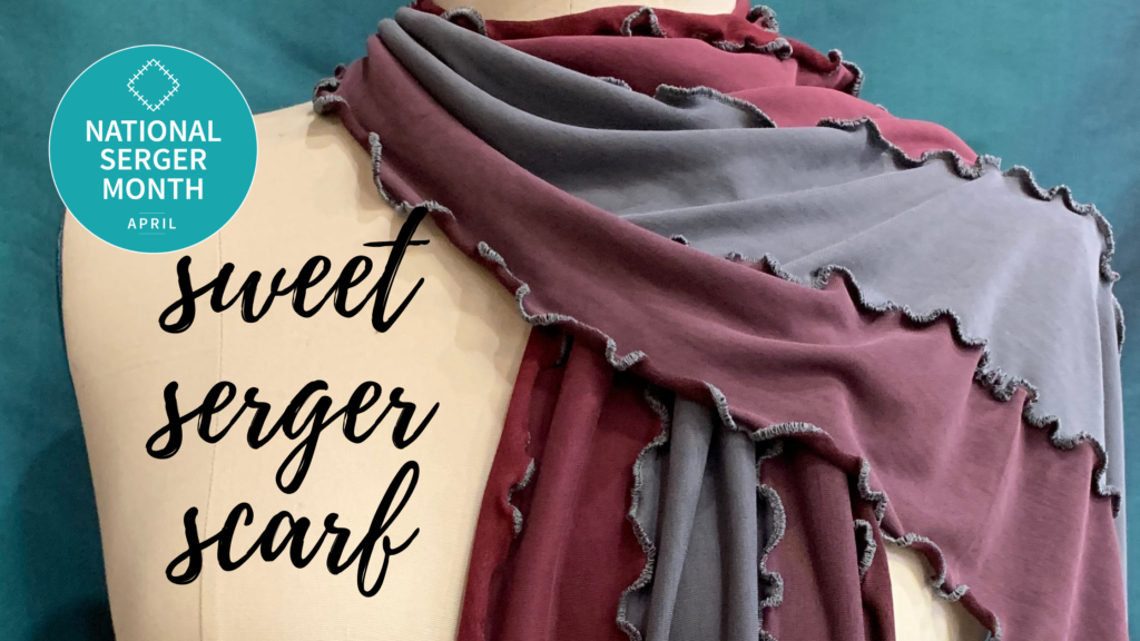 Serger Scarf with Frilly Edges - Sulky