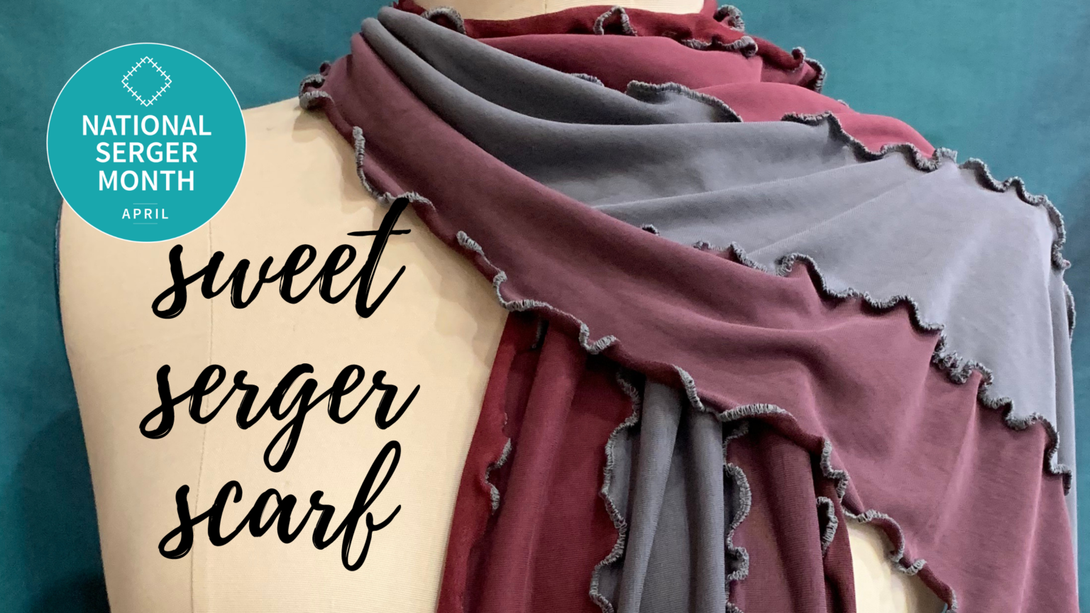 Serger Scarf with Frilly Edges - Sulky