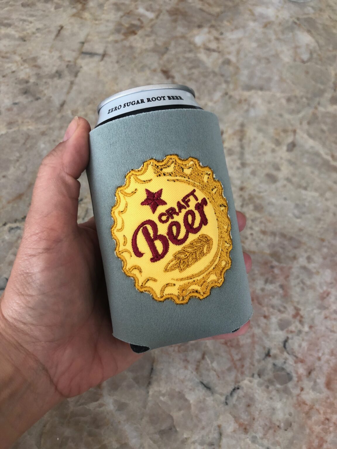 How to Embroider a Can Koozie Blank - Sulky