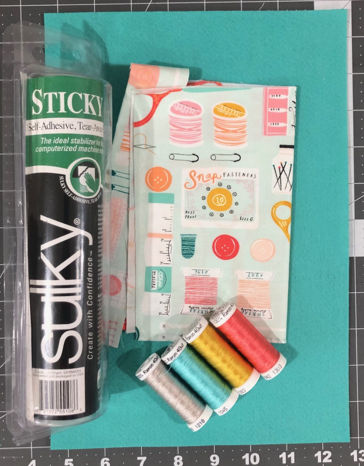 Sewing Themed Mini Pillow for National Sewing Month - Sulky