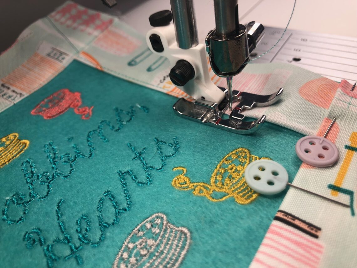 Sewing Themed Mini Pillow for National Sewing Month - Sulky