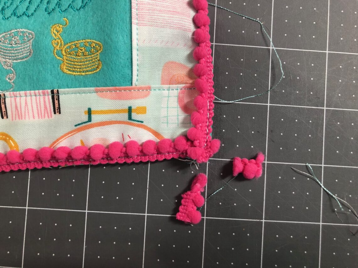 Sewing Themed Mini Pillow for National Sewing Month - Sulky