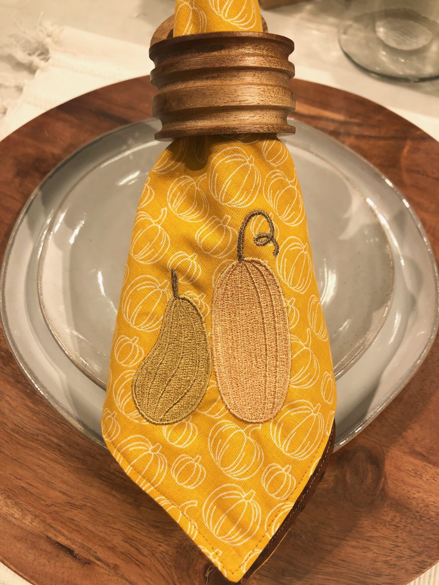 Sew Your Own Napkins with Machine Embroidery - Sulky