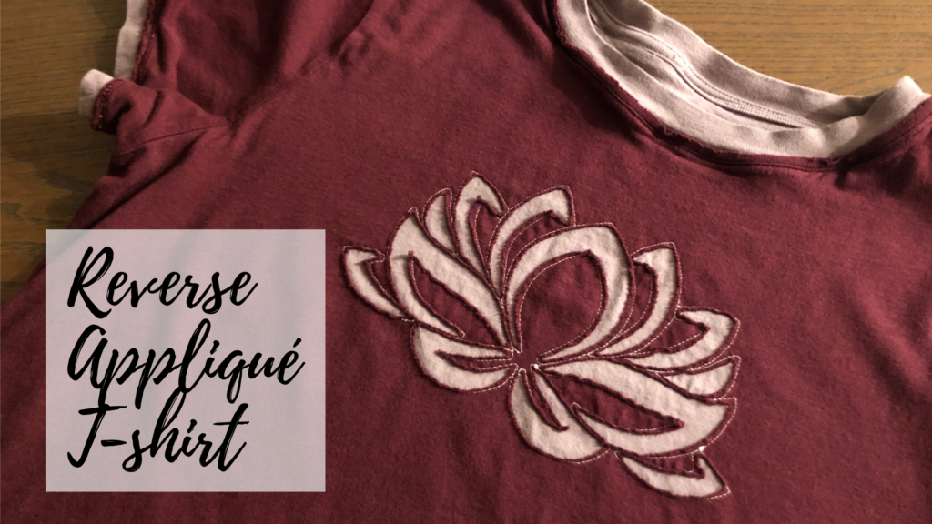 Reverse Applique Tee with Lotus Template - Sulky