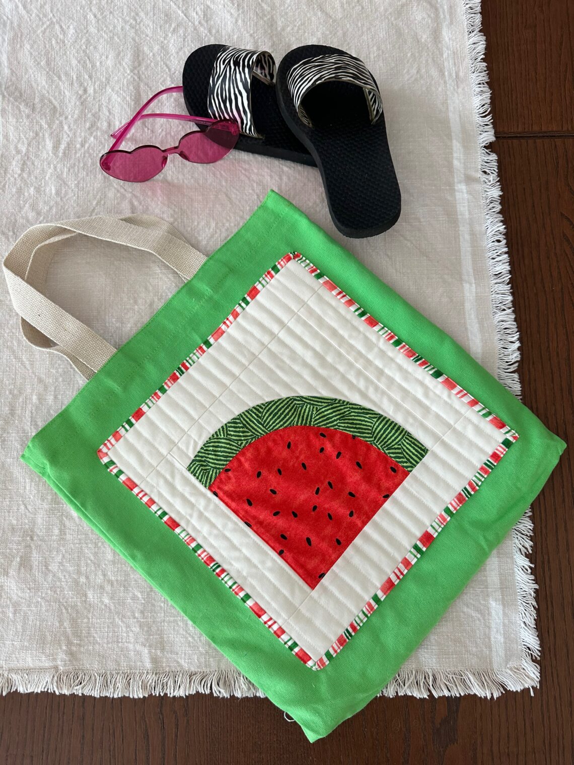 Watermelon Block Tote Bag - Sulky