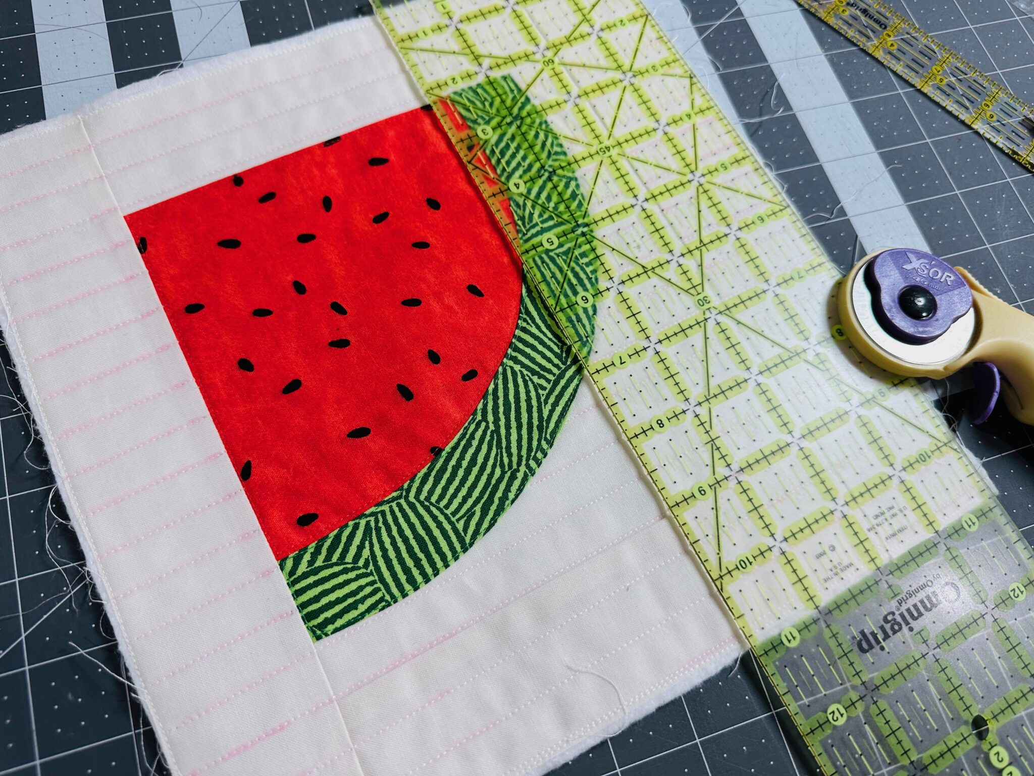 Watermelon Block Tote Bag - Sulky