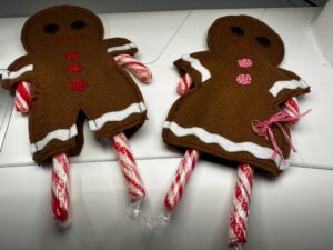 Gingerbread Candy Cane Holders to Sew - Sulky