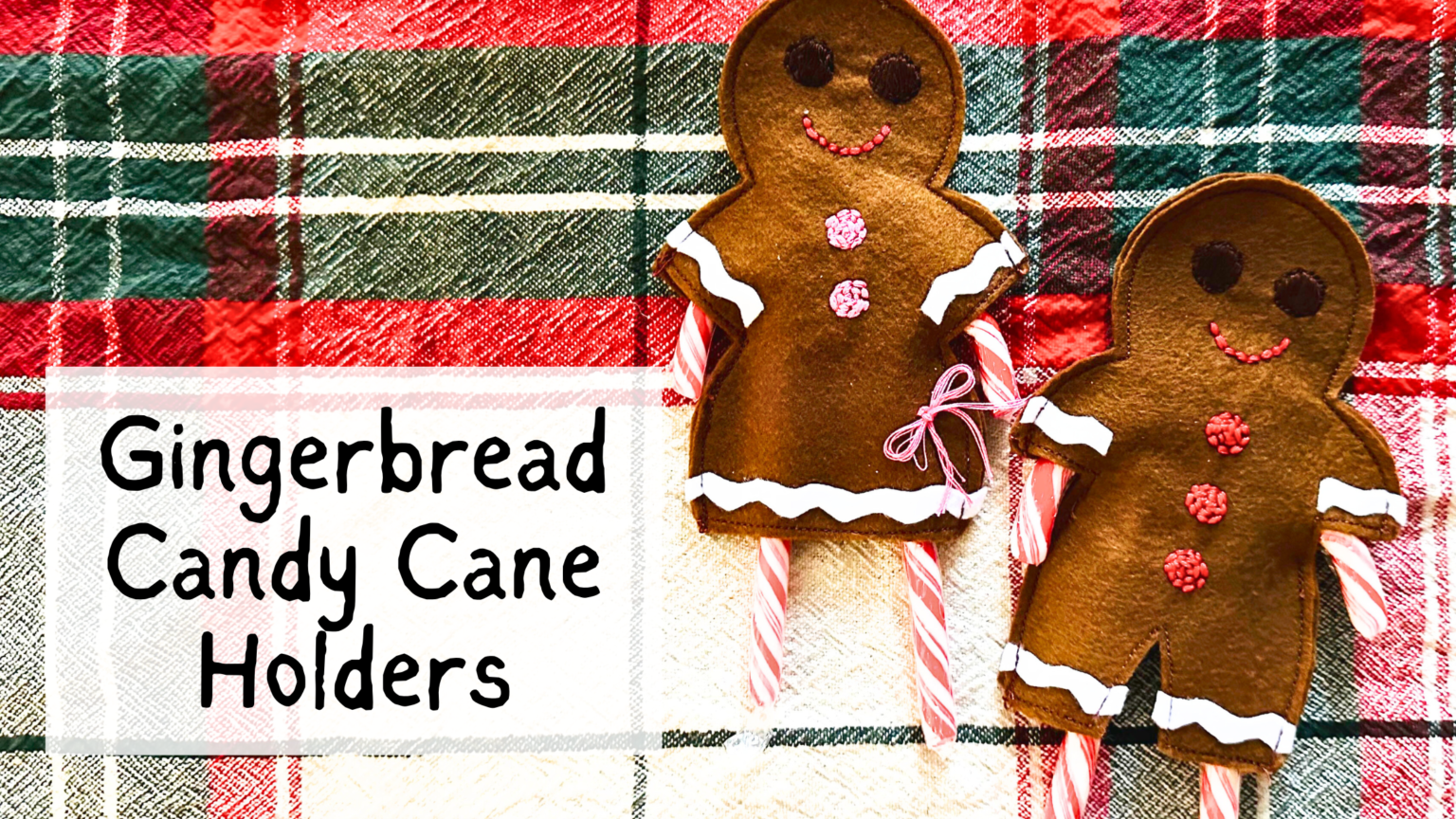Gingerbread Candy Cane Holders to Sew - Sulky