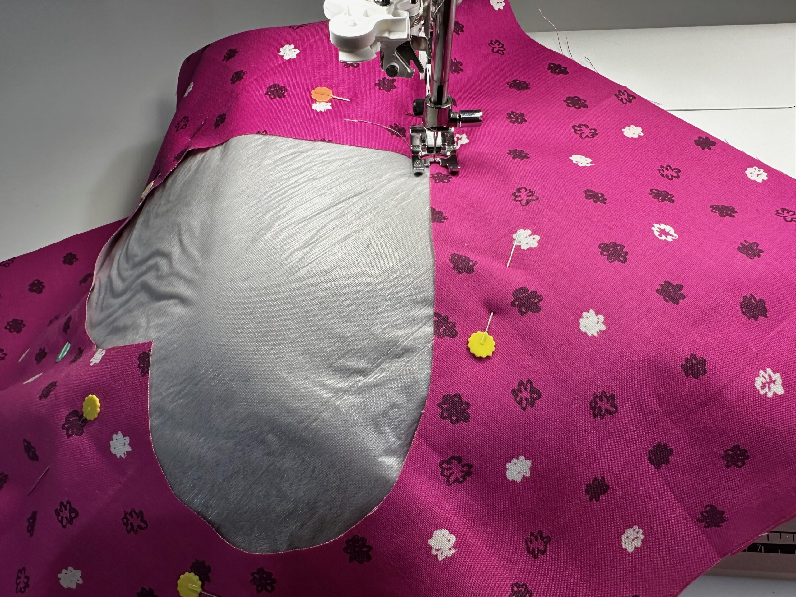 Fuzzy Heart Pillow with Reverse Applique Techniques - Sulky