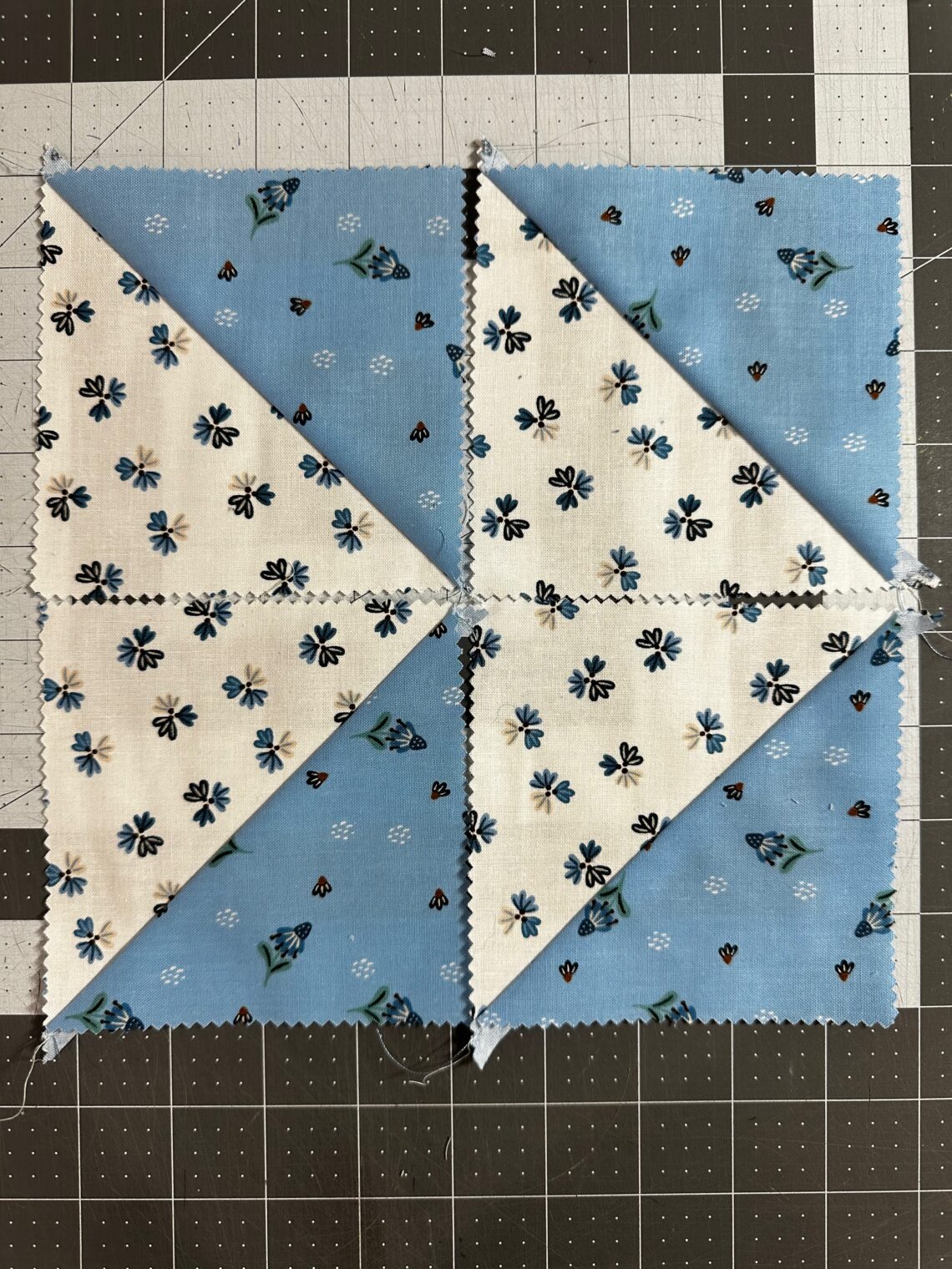 Half Square Triangle Table Runner - Sulky