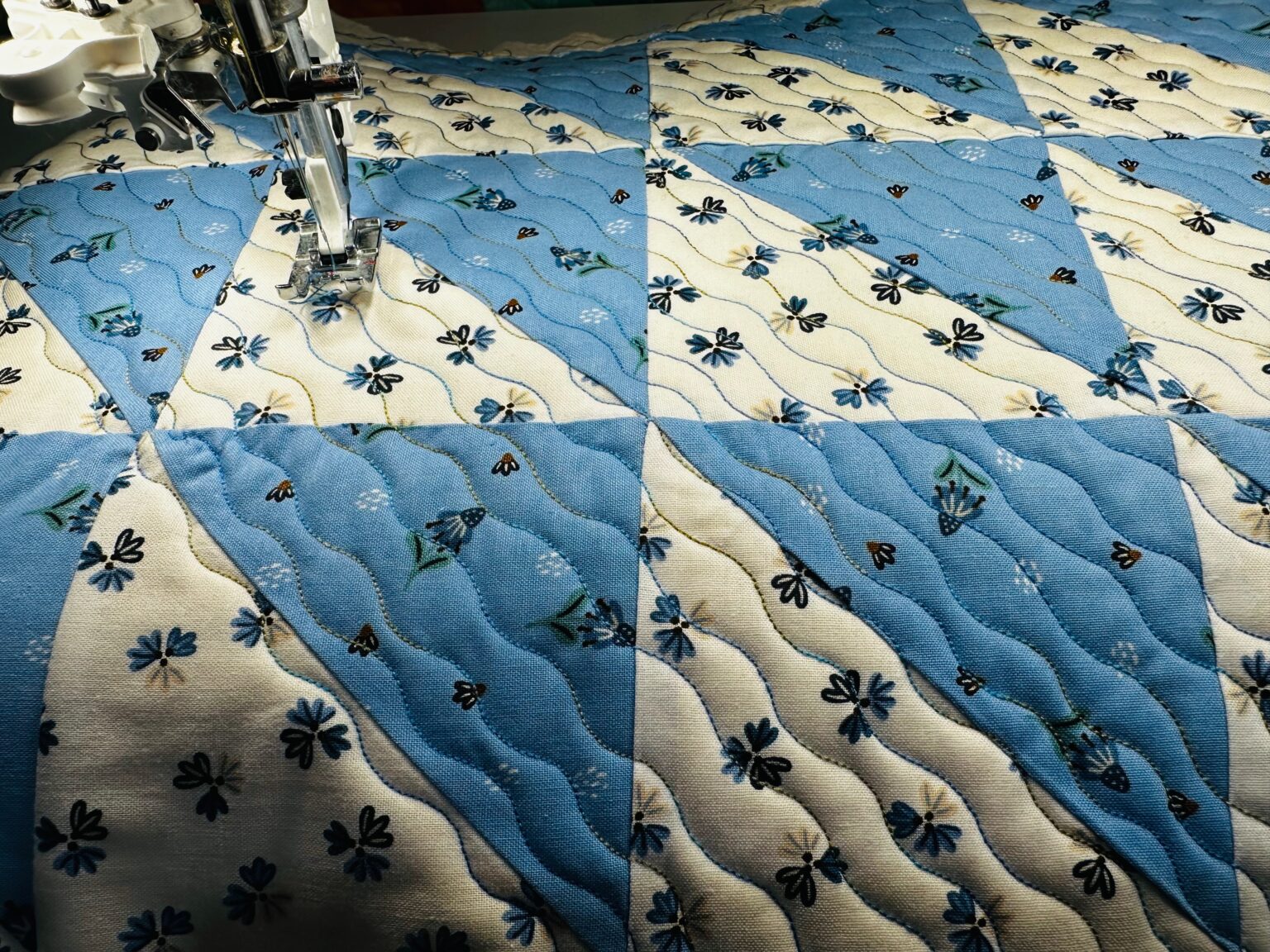 Half Square Triangle Table Runner - Sulky