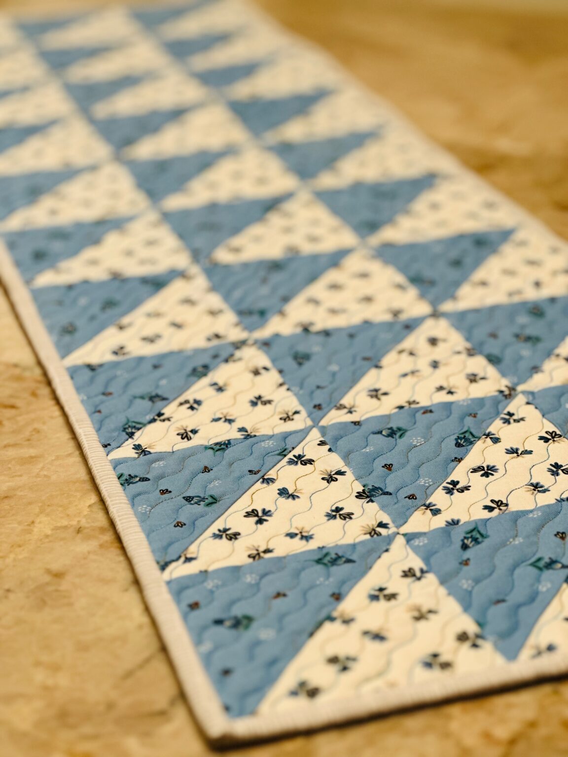 Half Square Triangle Table Runner - Sulky