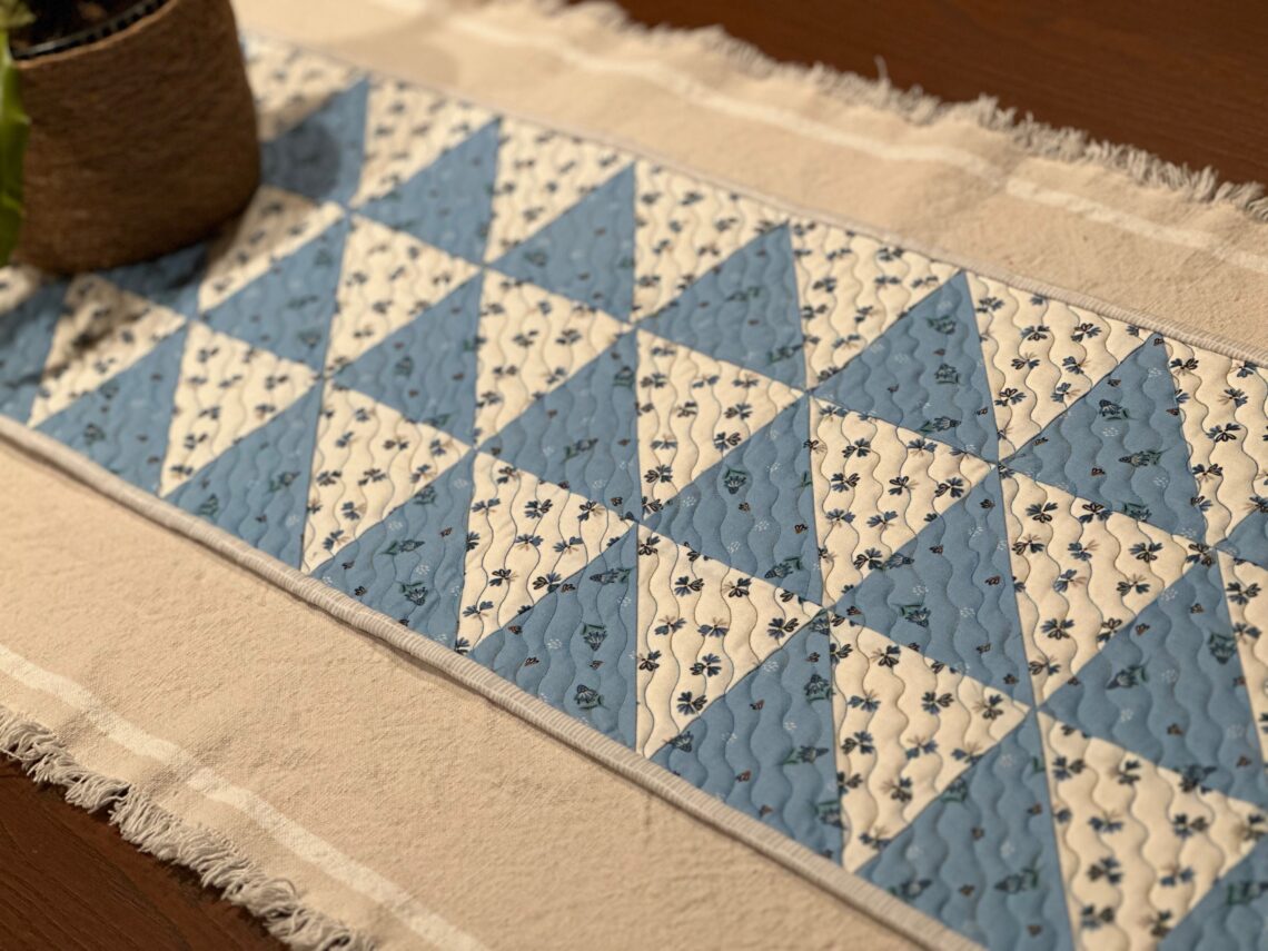 Half Square Triangle Table Runner - Sulky