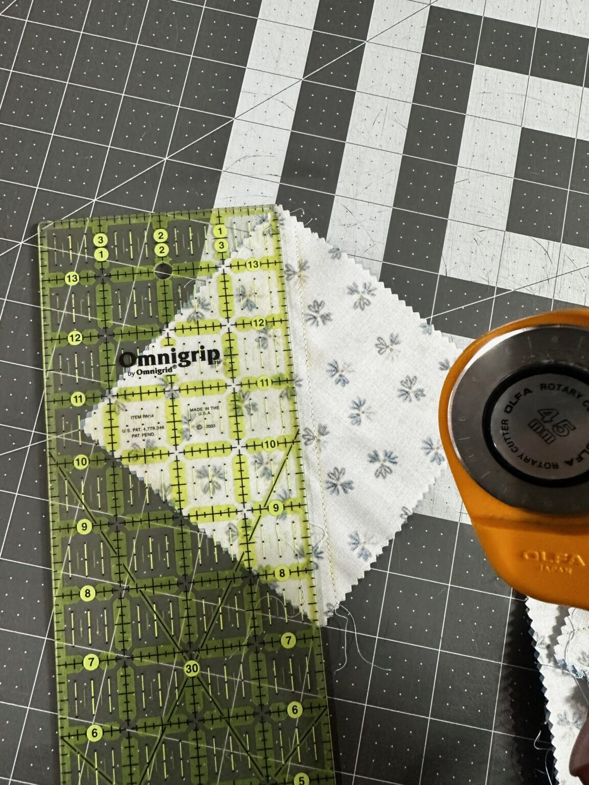 Half Square Triangle Table Runner - Sulky
