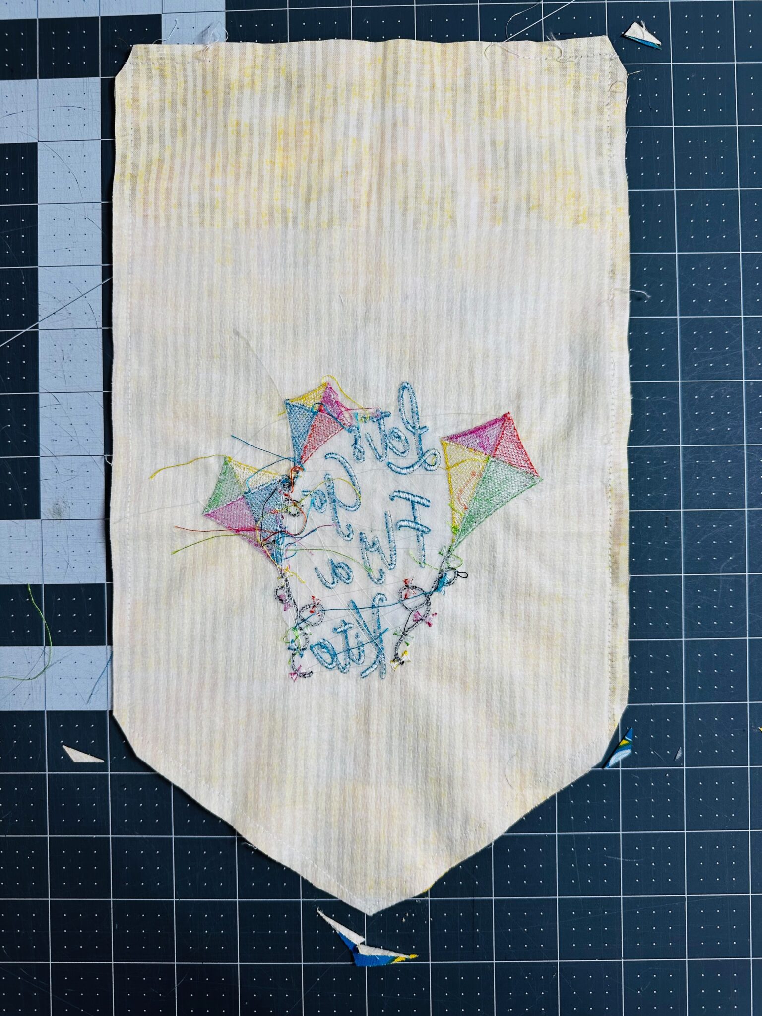 Fly a Kite Banner to Embroider & Sew - Sulky