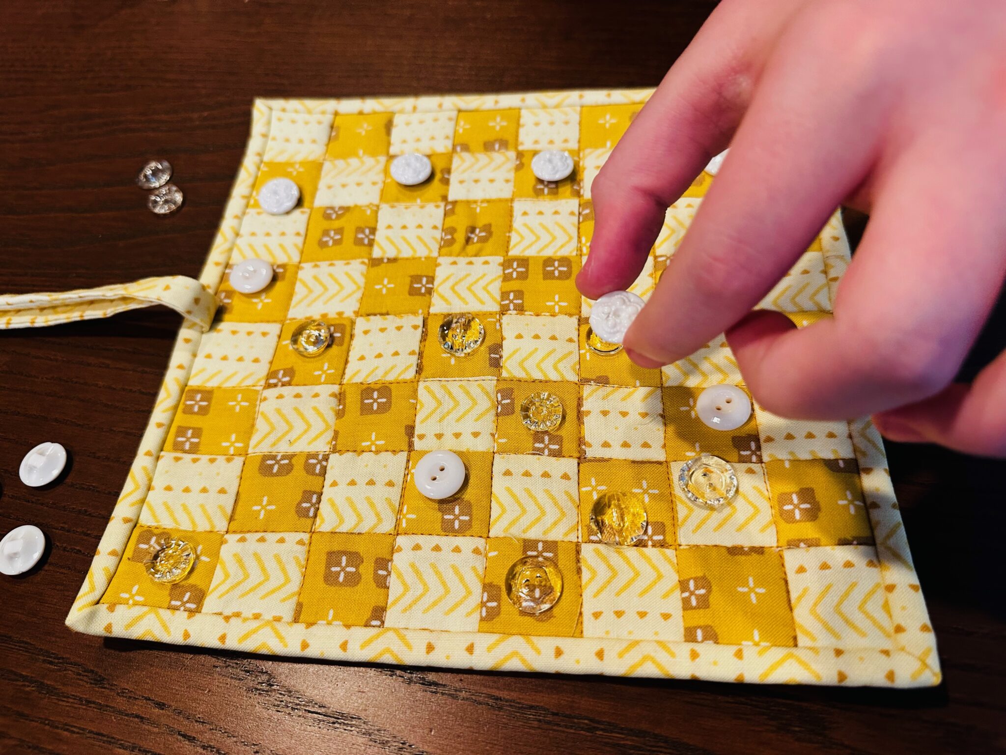 Quilted Travel Checkers Set - Sulky