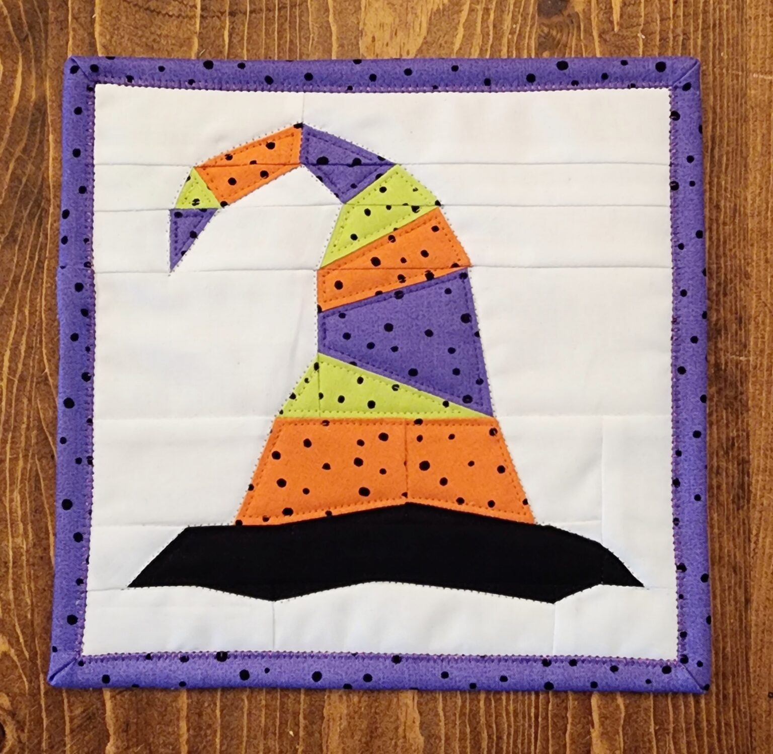 Halloween Mug Rug with Foundation Paper Piecing Techniques - Sulky