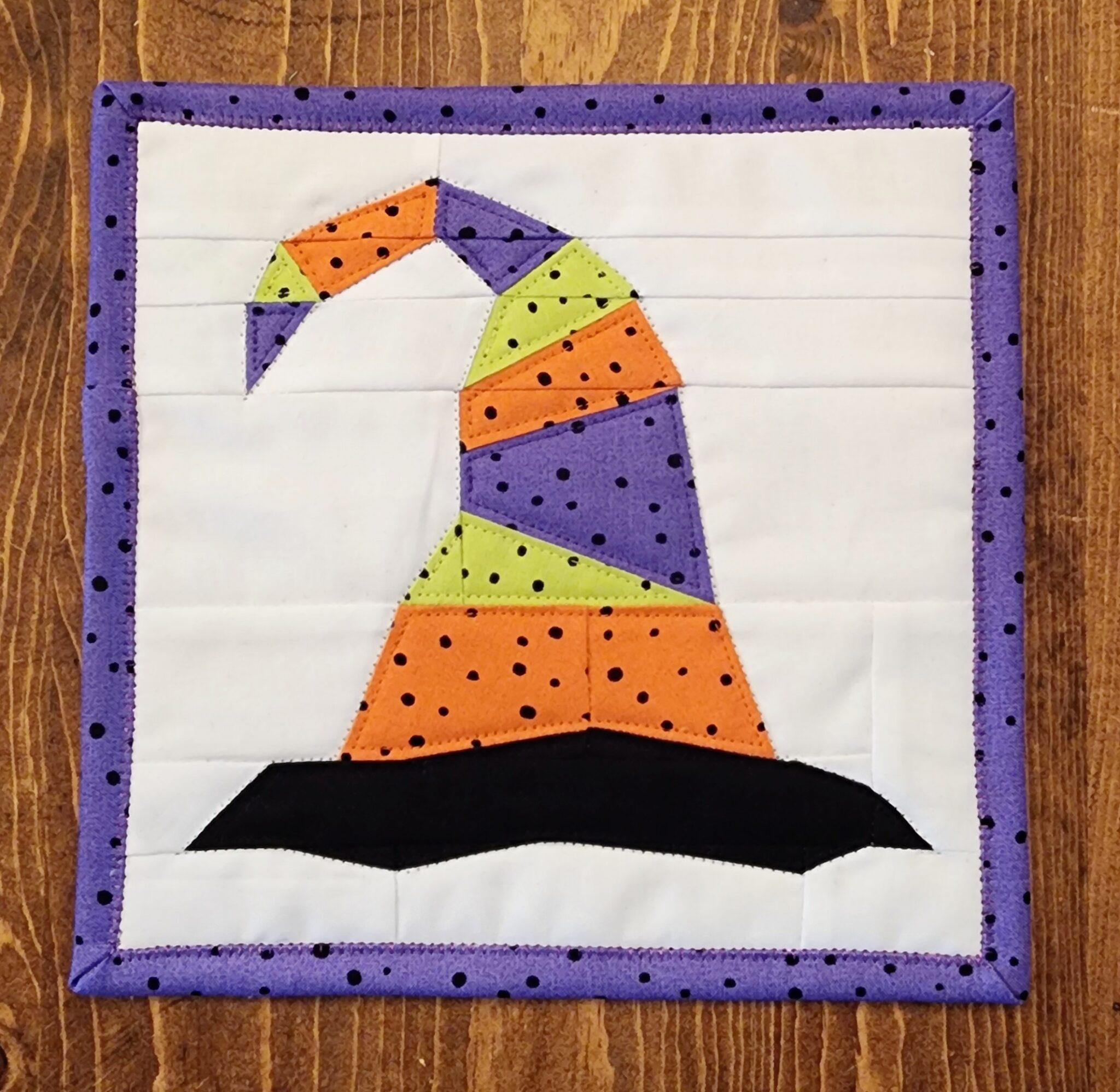 Halloween Mug Rug with Foundation Paper Piecing Techniques - Sulky