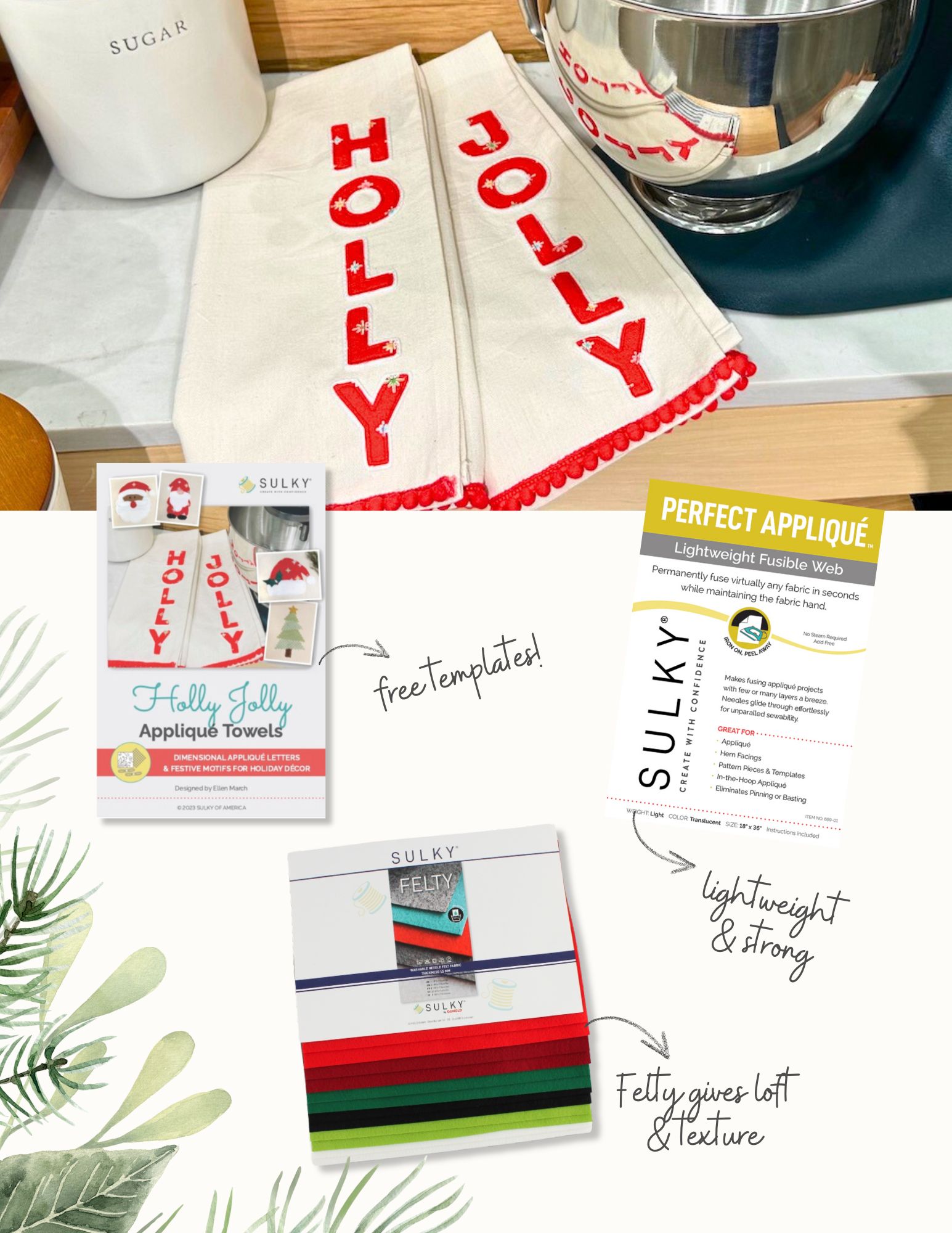 Holiday-themed gift wrapping and cards with festive designs and ...