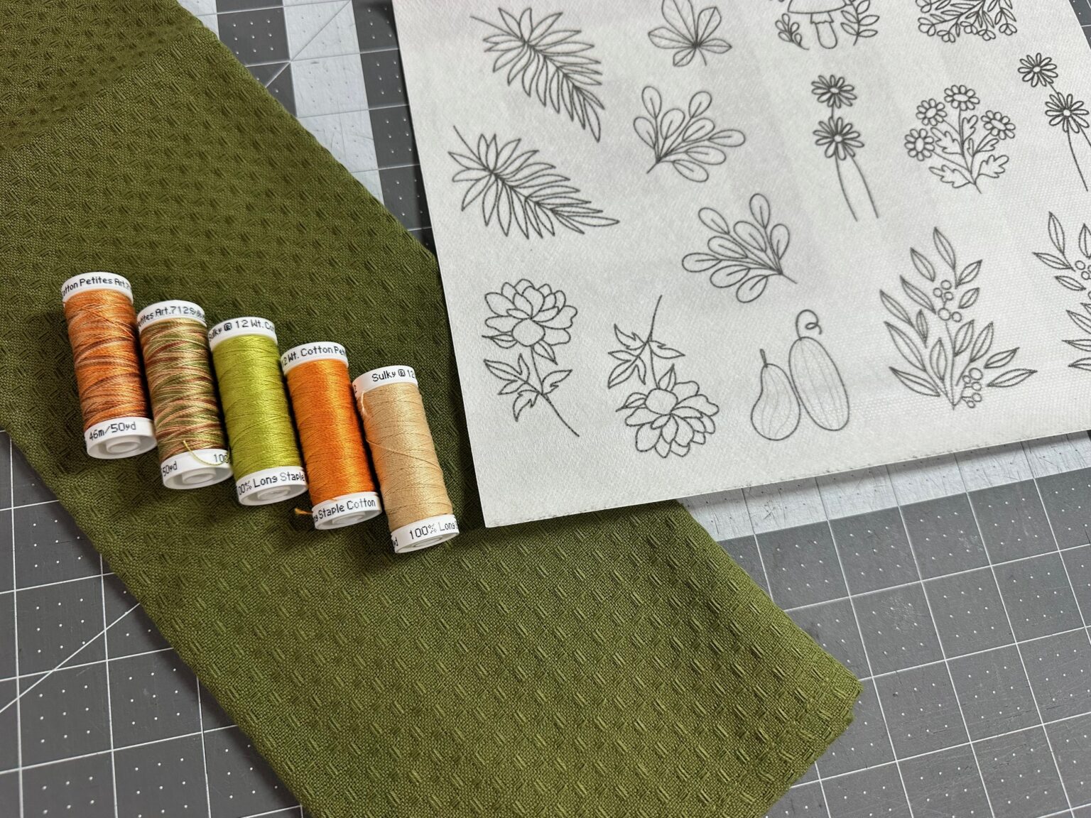 Fall Hand Embroidery Sticker Supplies - Sulky